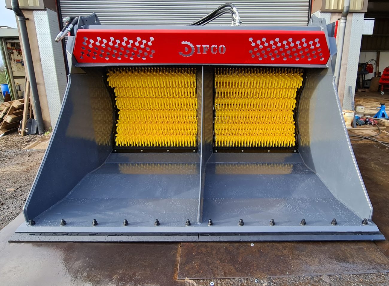 Difco All-Star Screening Buckets Sod Peat Equipment Trailers